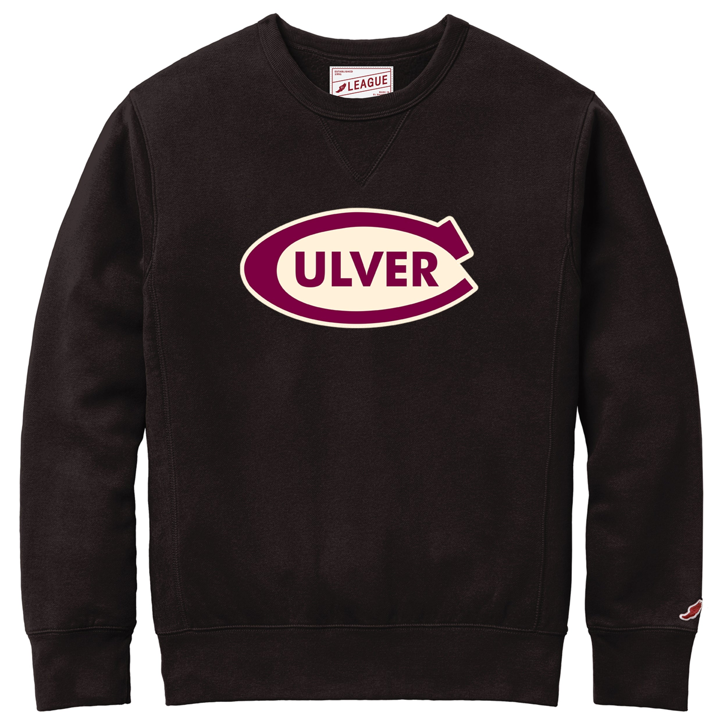 Culver Stadium Crew Black with Chenille Appliqué – Culver Eagle Outfitters