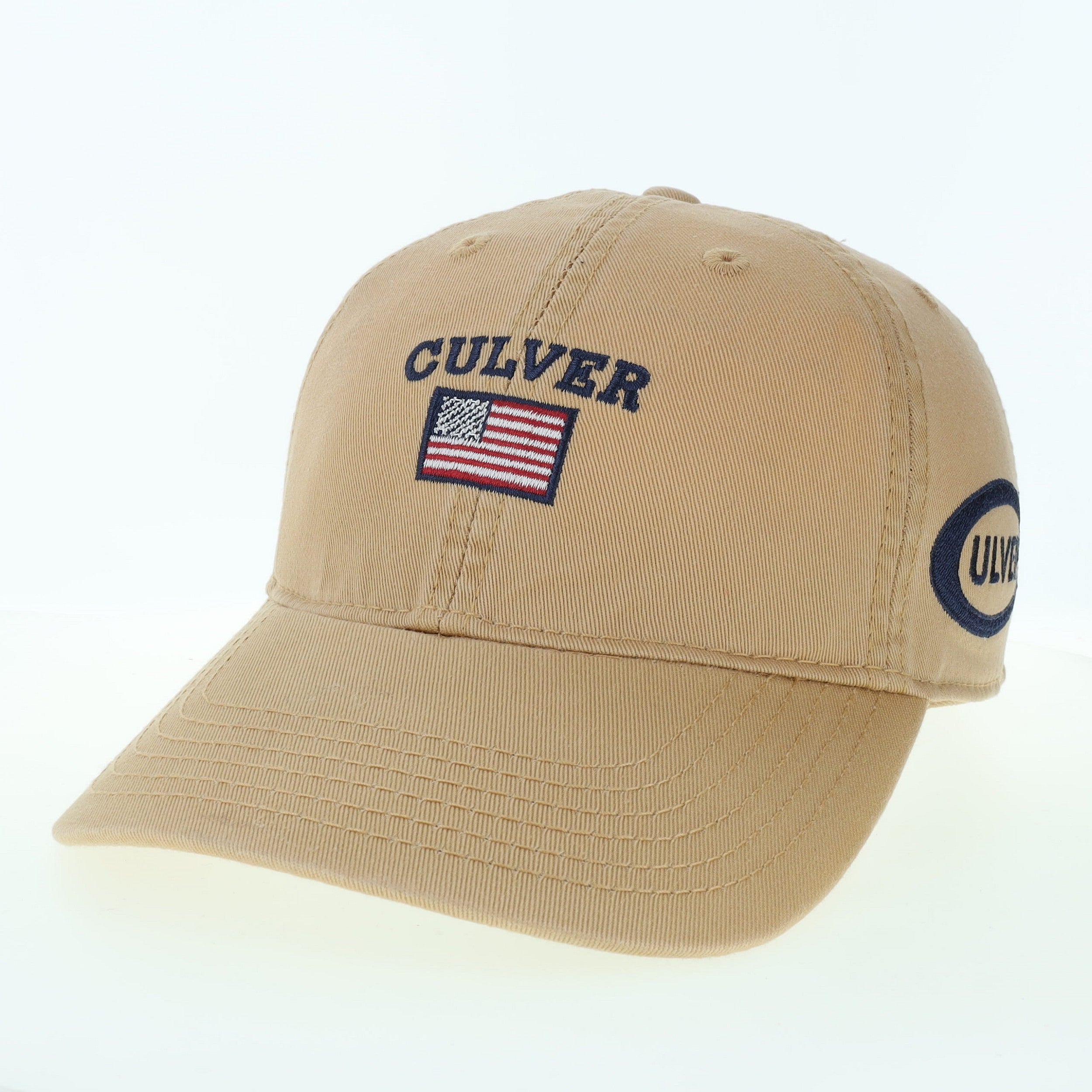 American Flag Relaxed Twill Adjustable Hat - Straw – Culver Eagle ...