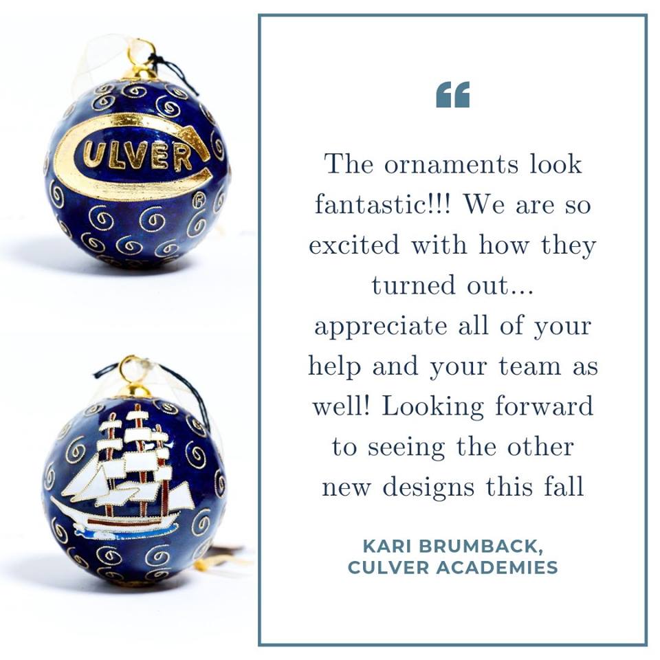 Ledbetter Ornament - Navy – Culver Eagle Outfitters